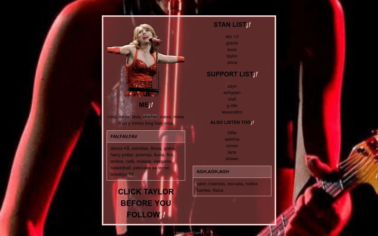 felix’s girl carrd